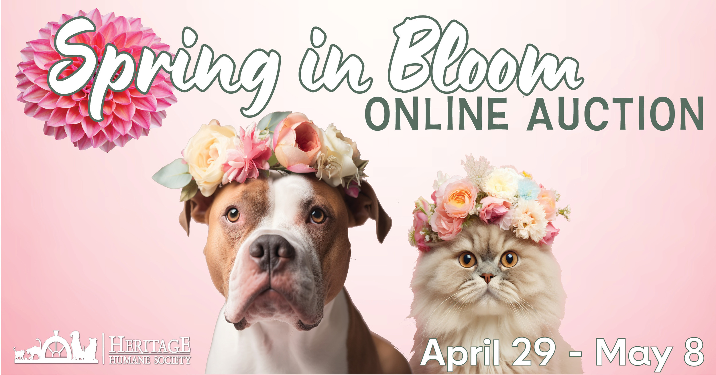 Heritage Humane Society: Spring in Bloom Online Auction 2024
